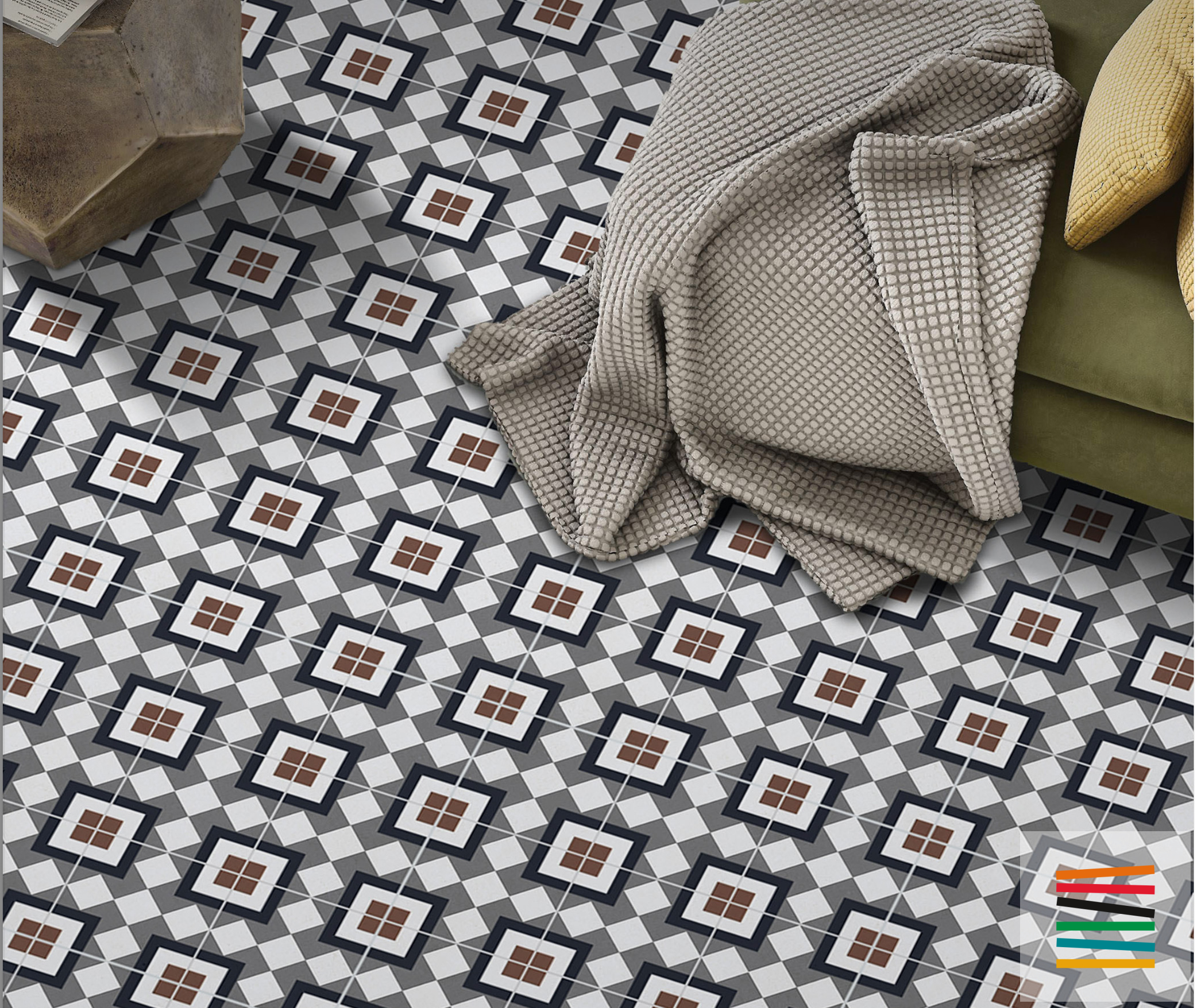 Купить керамогранит Bristol Red Mat (Pre-cut) 60x60 R
